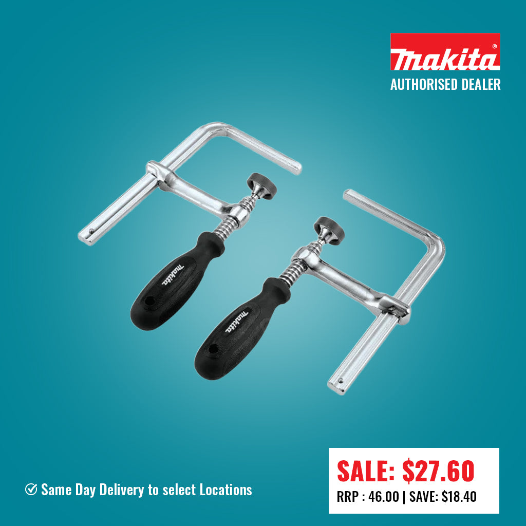 Makita guide rail clamp set G-type (2pcs) 194385-5 – Power Tool Specialists