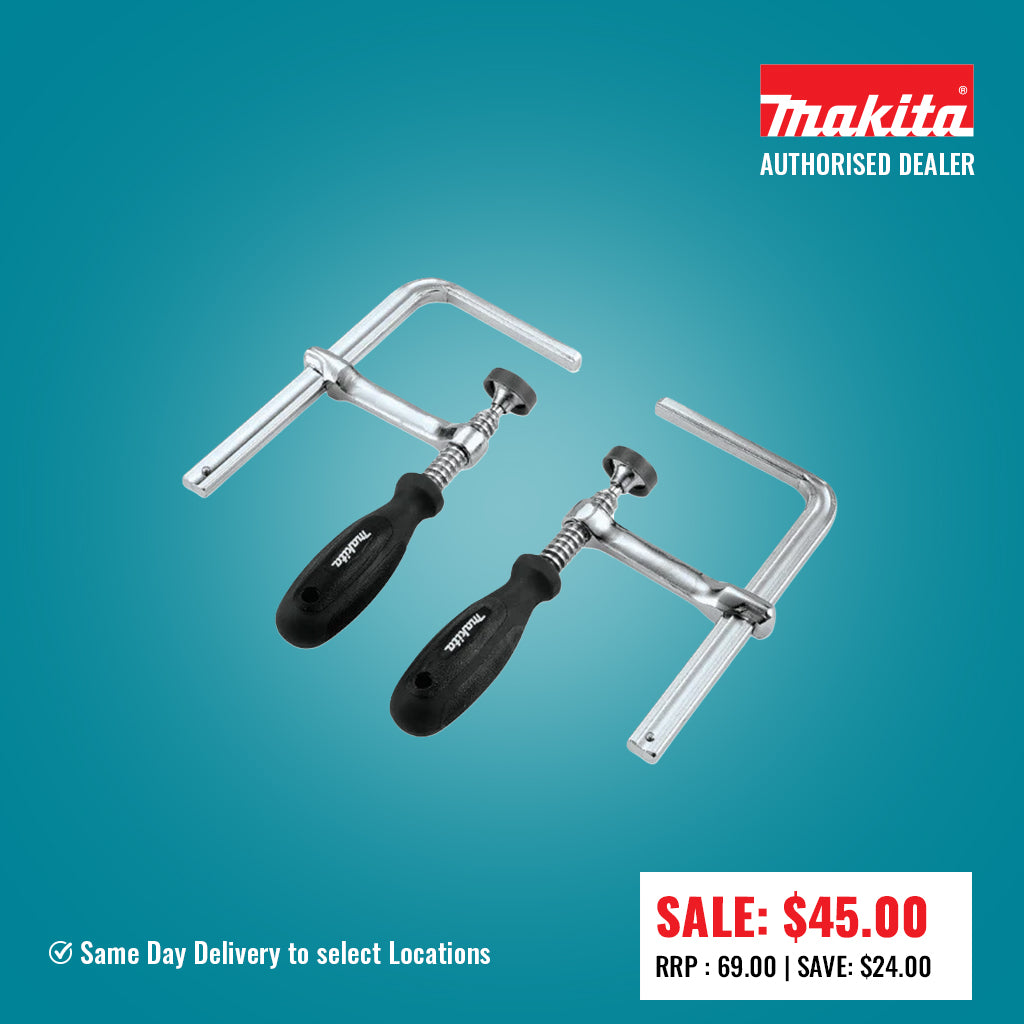 Makita guide rail clamp set G-type (2pcs) 194385-5 – Power Tool Specialists