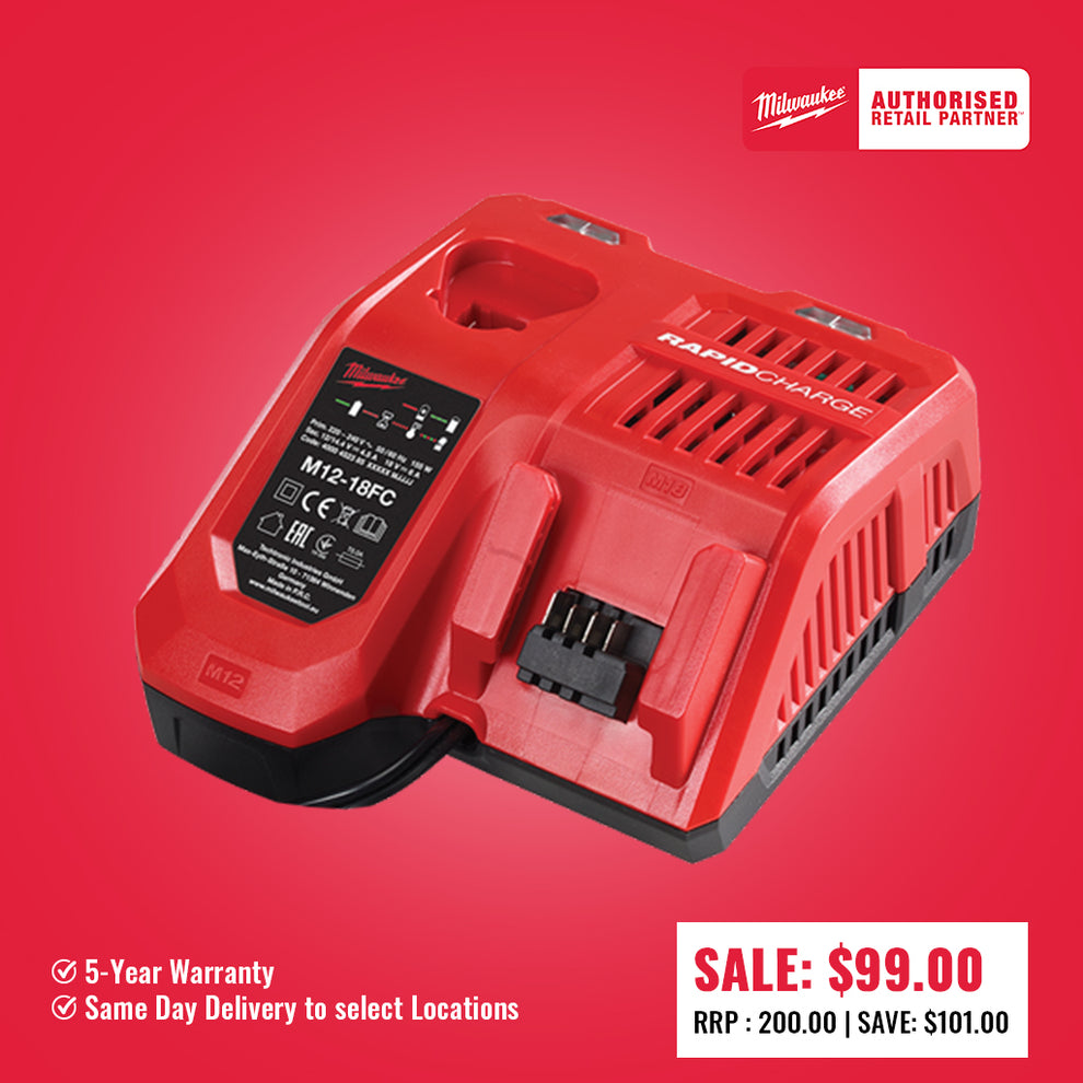 Milwaukee M12™ & M18™ Rapid Charger - M12-18FC – Power Tool Specialists