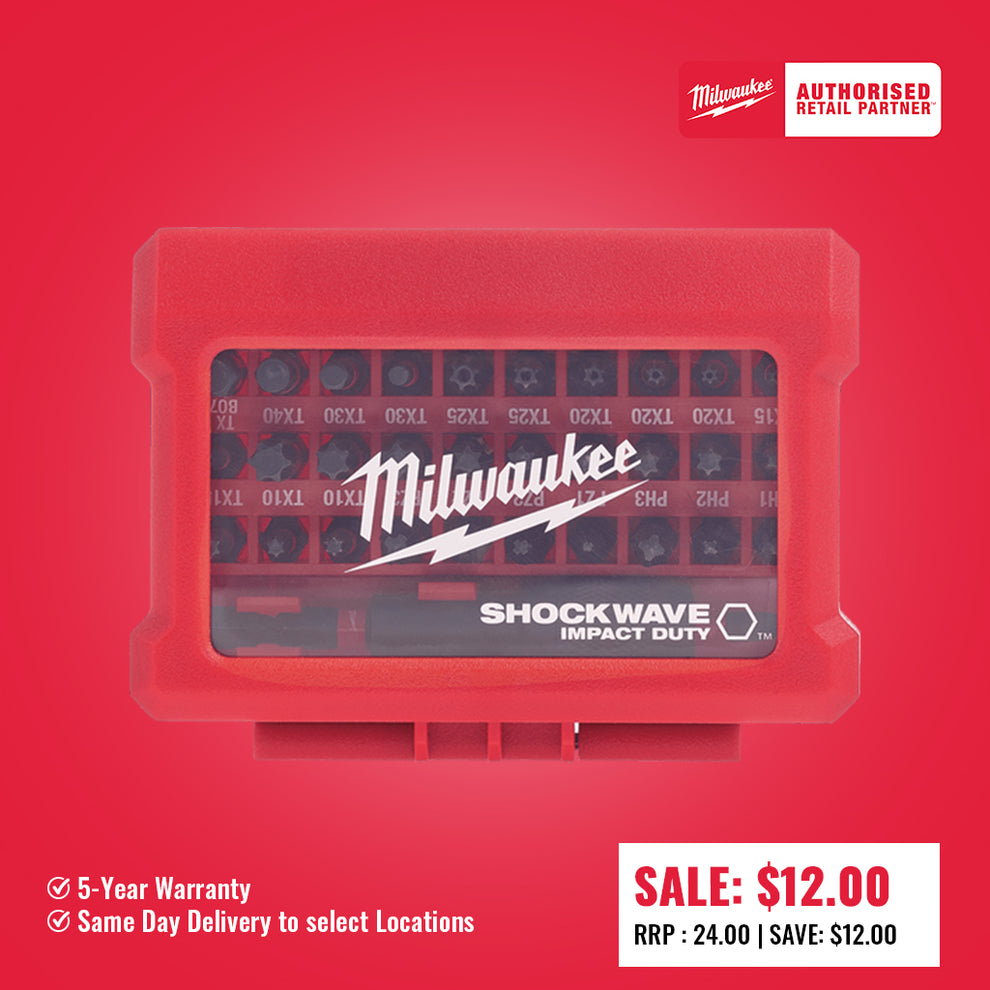 Milwaukee SHOCKWAVE™ 32Pc MINI Impact Driver Bit Set - 4932464240 ...