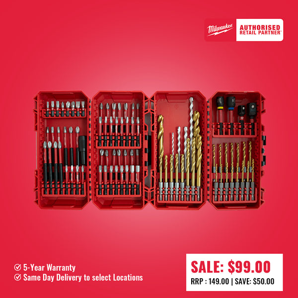 Milwaukee SHOCKWAVE™ 86Pc Drive Kit Comprehensive set Phillips Bits 2 ...