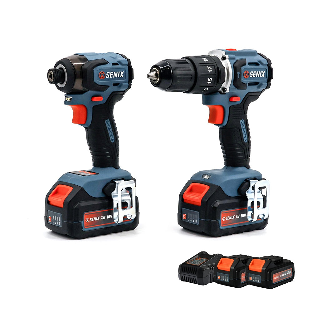 Senix 18V 2 Piece Combo Kit (Bonus 2nd 4Ah battery FREE) – Power Tool ...