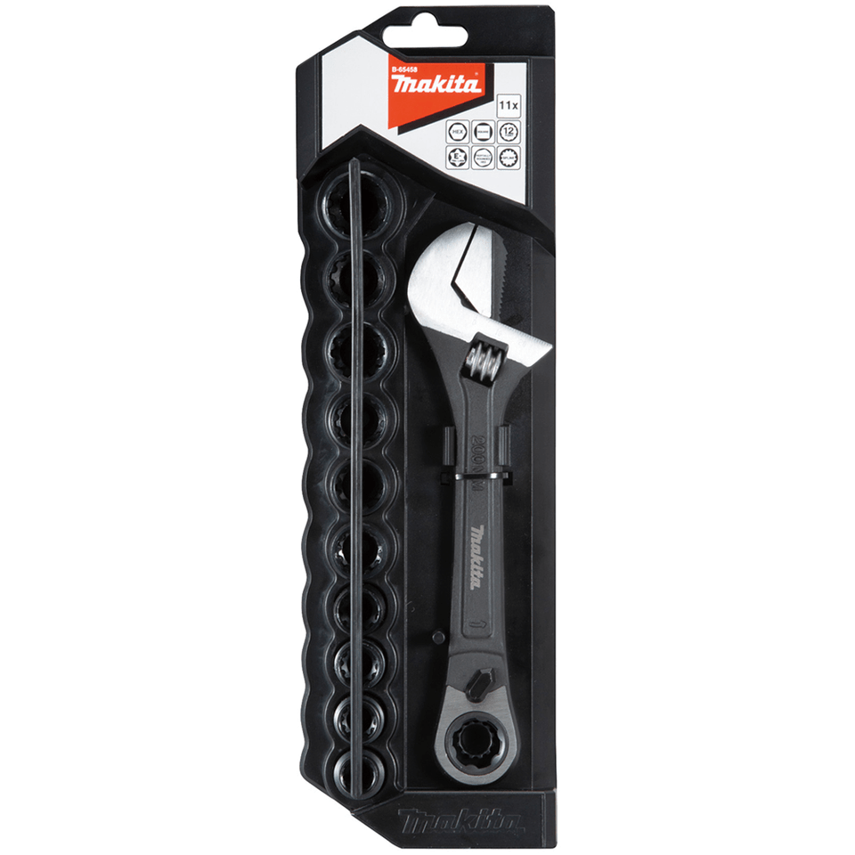Makita 11 Piece Pass Thru Adjustable Wrench Set B-65458 – Power Tool ...